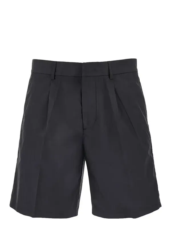 Emporio Armani Pleated Shorts - Black
