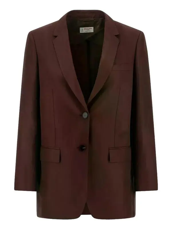 Alberto Biani Buttoned Blazer - Brown