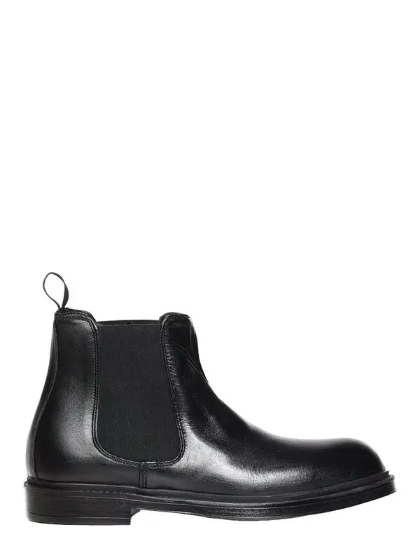 GIULIANO GALIANO Elite Round-toe Chelsea Boots - Black