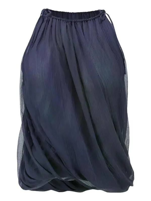 OUDE WAAG Draped Sleeveless Top - Blue