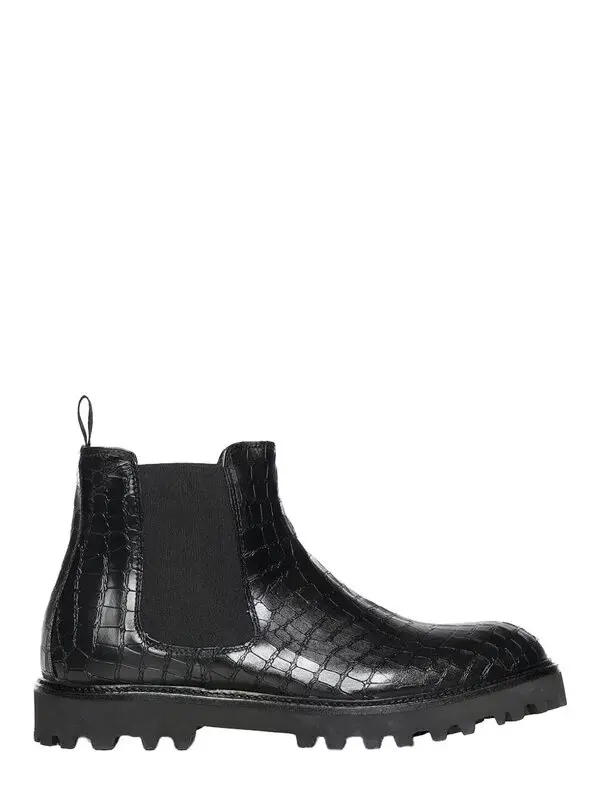 GIULIANO GALIANO Round-toe Chelsea Boots - Black