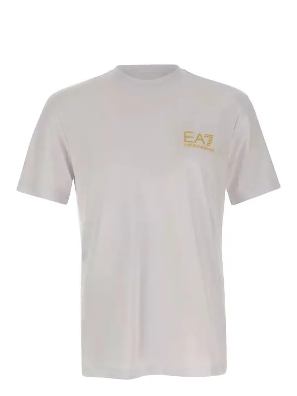 EA7 Logo Crew-neck T-shirt - White