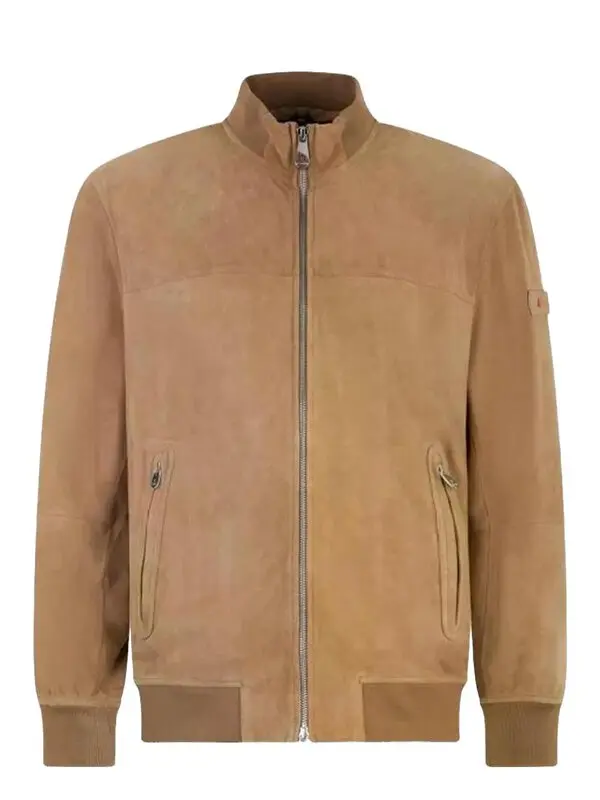 Peuterey Sands Zip-up Suede Jacket - Neutrals