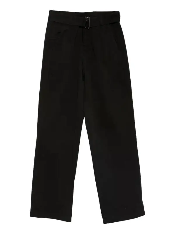 LANEUS Belted Trousers - Black
