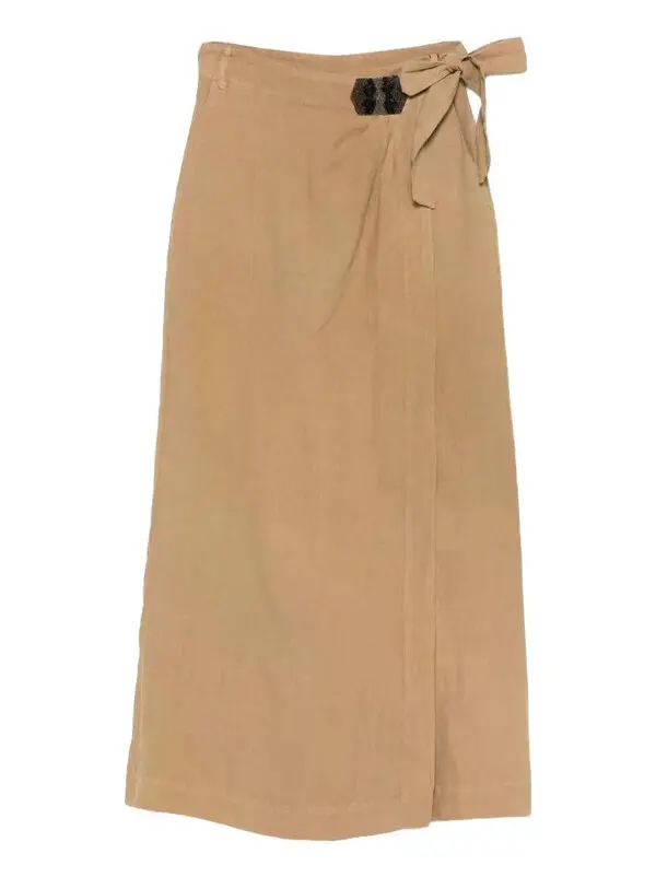 BAZAR DELUXE Beaded Tie Trousers - Neutrals