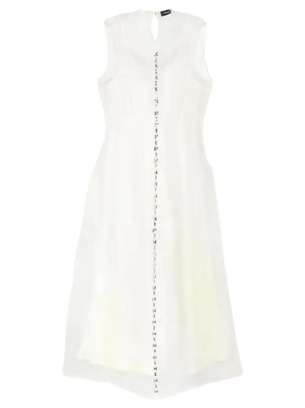 Fabiana Filippi Embellished Midi Dress - White