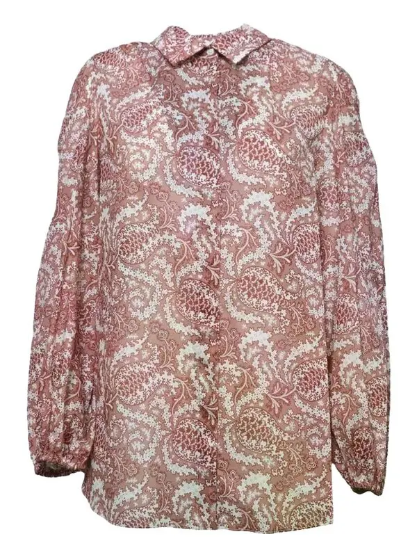 Max Mara Paisley Print Shirt - Red