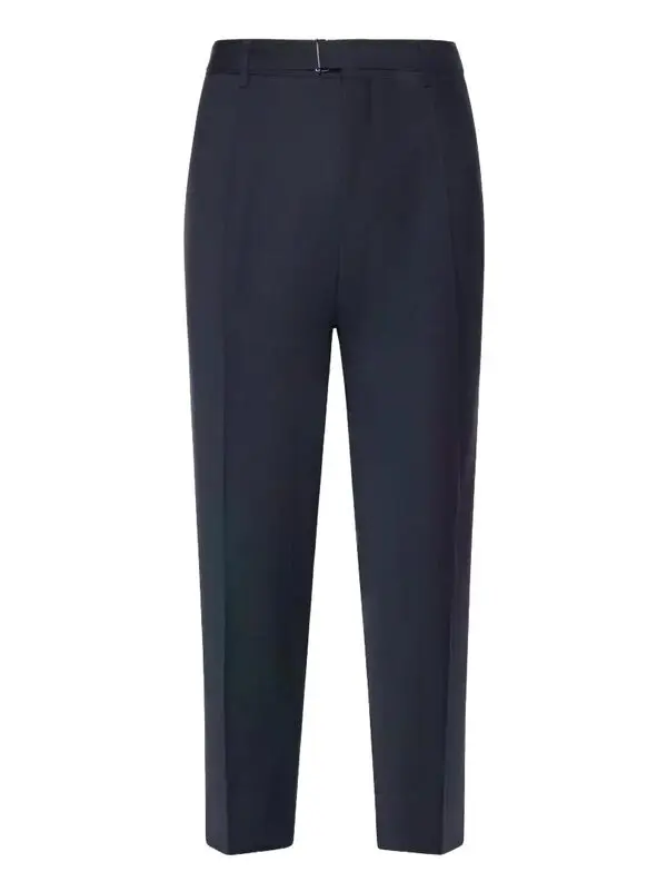 BE ABLE Belted Straight Leg Trousers - Blue