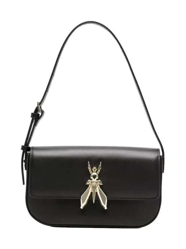 Patrizia Pepe Logo-appliqué Shoulder Bag - Black