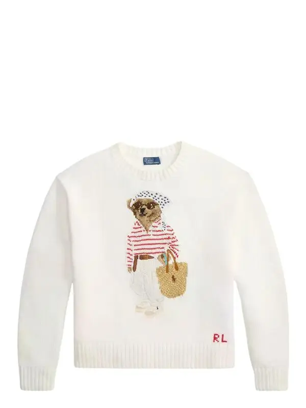Polo Ralph Lauren Polo Bear-detail Sweater - White