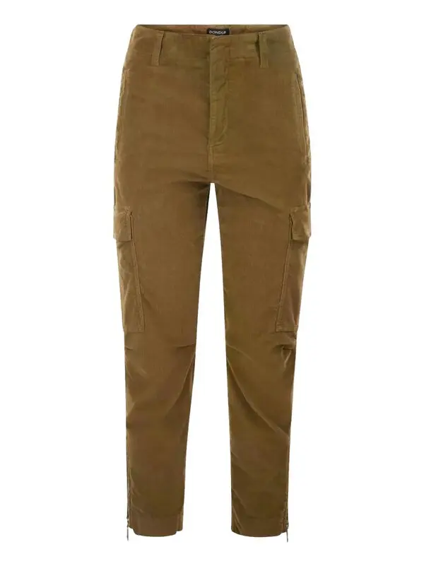 DONDUP Eve Cargo-pocket Trousers - Brown