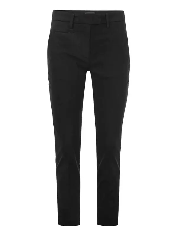 DONDUP Welt-pocket Logo Trousers - Black