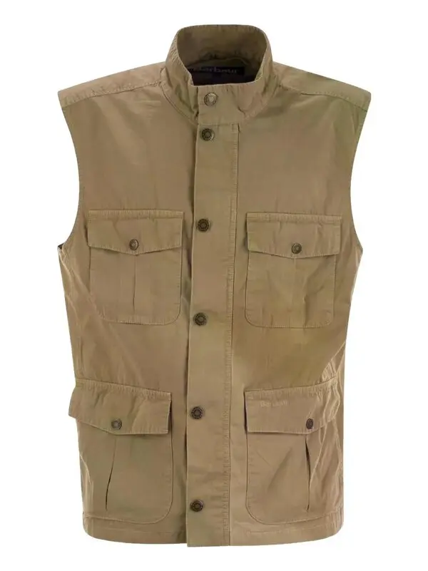 Barbour Waistcoat With Front Pockets - Neutrals