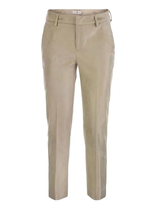 PT TORINO Concealed-fastening Trousers - Neutrals