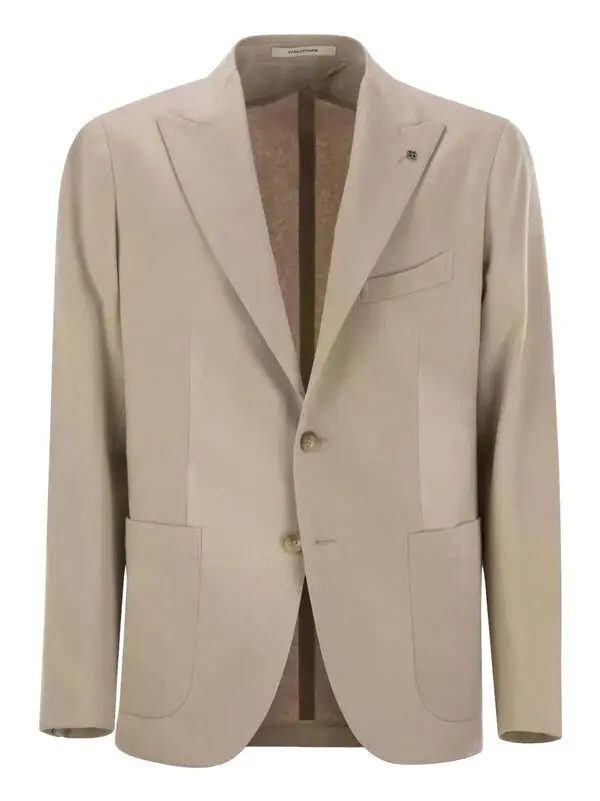 Tagliatore Patch-pocket Two-button Jacket - Neutrals