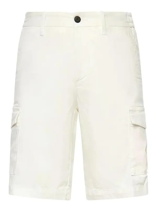 Eleventy Buttoned Cargo Shorts - White