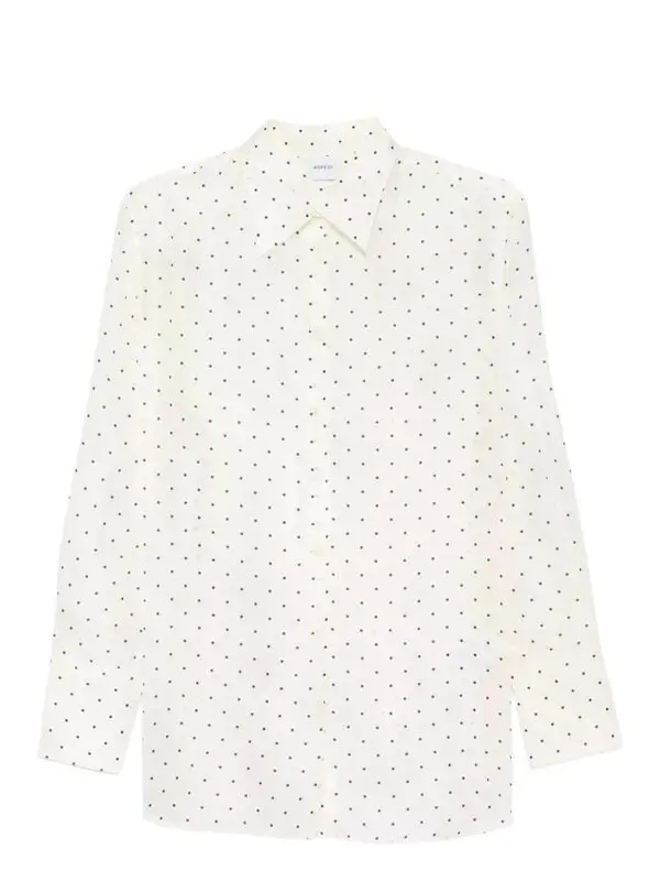 Aspesi Polka Dot Button-down Shirt - White