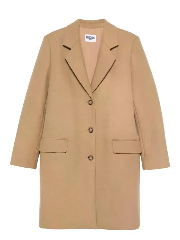 Moschino Flap-pocket Coat - Brown