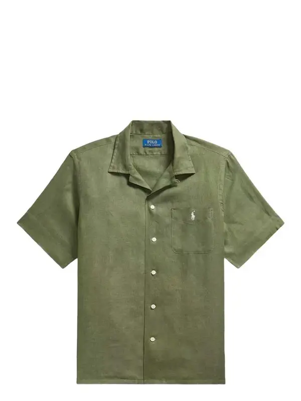 Polo Ralph Lauren Short-sleeve Pocket Linen Shirt - Green