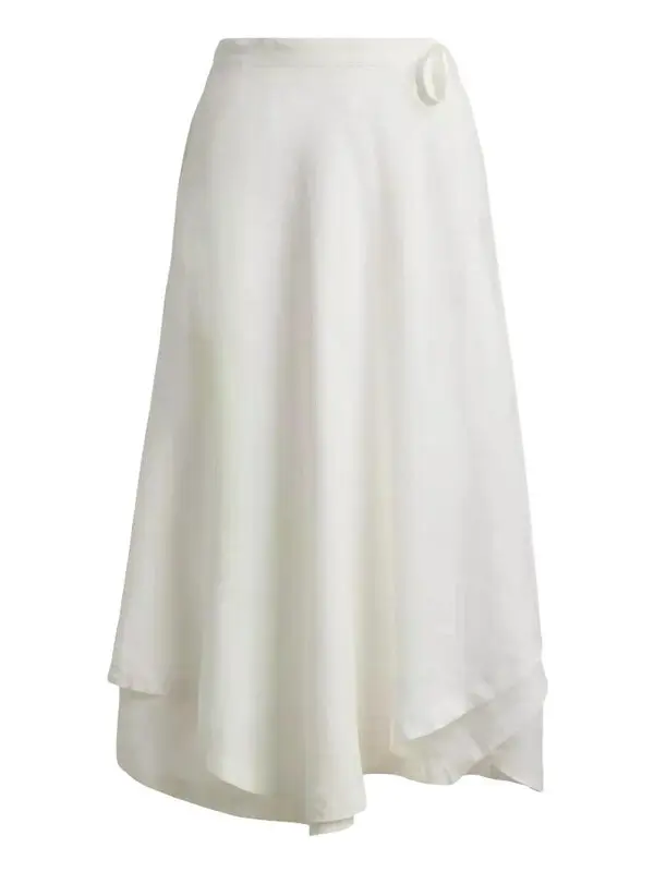 Polo Ralph Lauren Tie-waist Midi Skirt - White