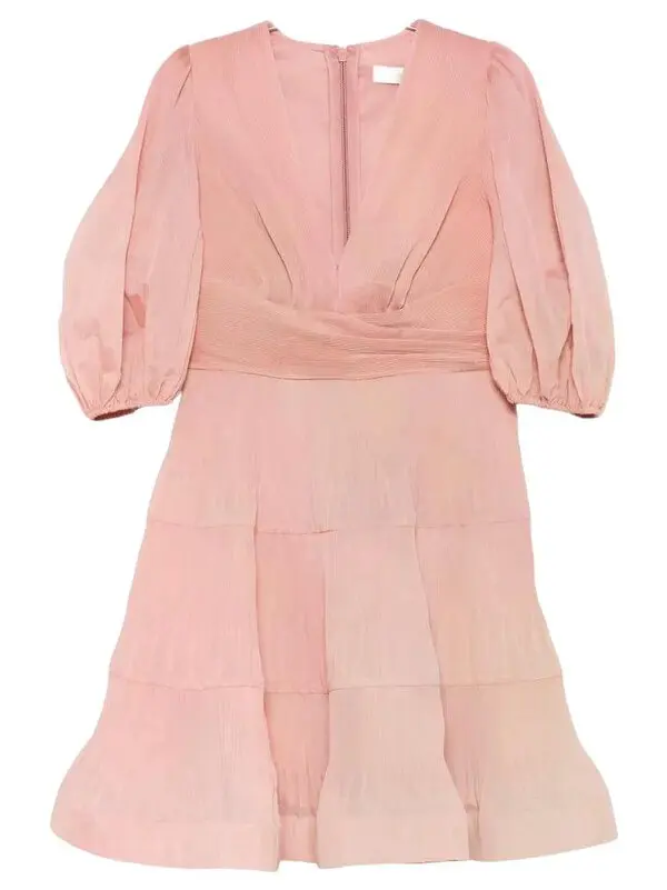 Zimmermann V-neck Mini Dress - Pink