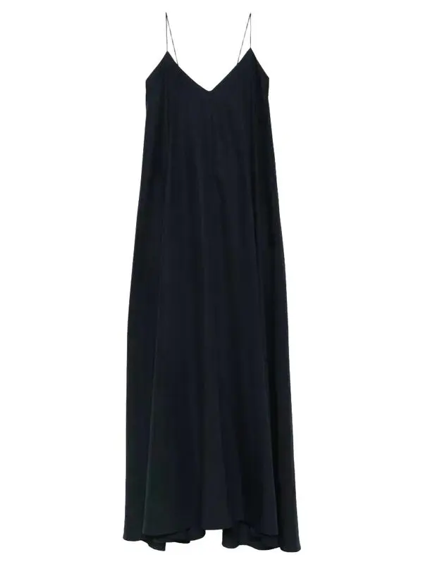 ELEH V-neck Strap Maxi Dress - Blue