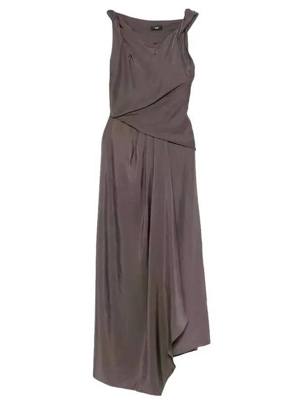 ELEH Draped Dress - Brown