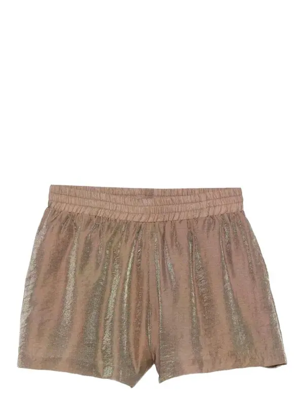 ELEH Elasticated Metallic Shorts - Neutrals