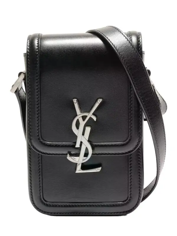Saint Laurent Logo Cross-body Bag - Black