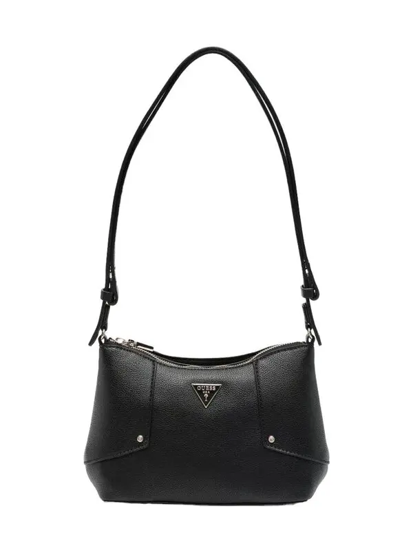 Guess Logo-plaque Shoulder Bag - Black