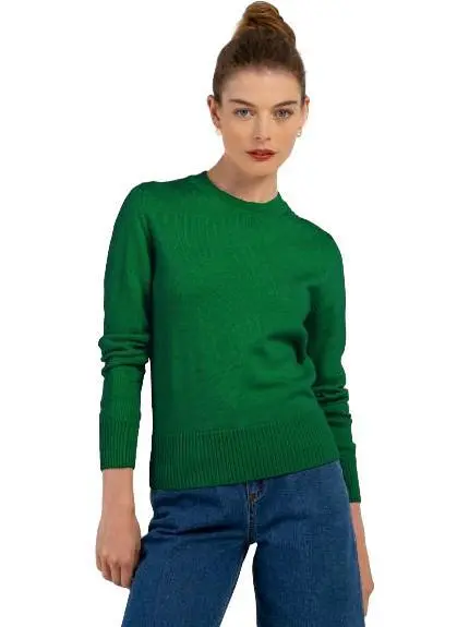 KETTLEWELL Minna Long Sleeve Crew Neck Sweater - Fern
