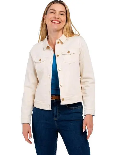 KETTLEWELL Darla Denim Jacket - Cream
