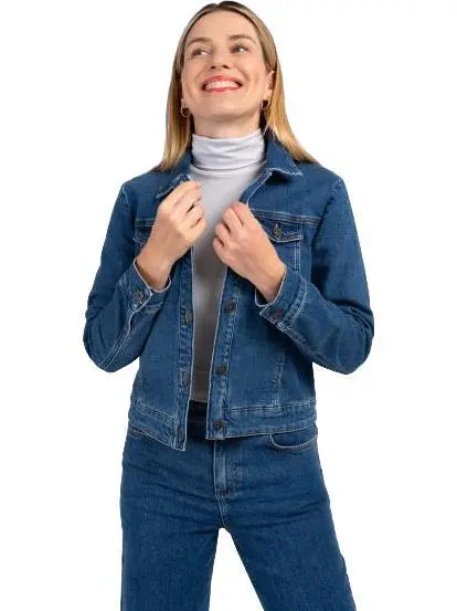 KETTLEWELL Darla Denim Jacket - Mid Denim