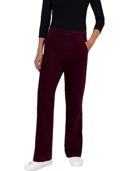 KETTLEWELL Jamie Cord Straight Pants - Cassis