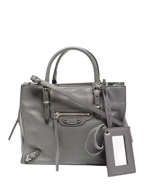Balenciaga Paper Mini Leather Bag - Grey