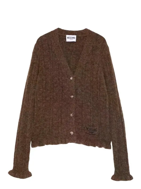 Moschino Buttoned Cardigan - Brown