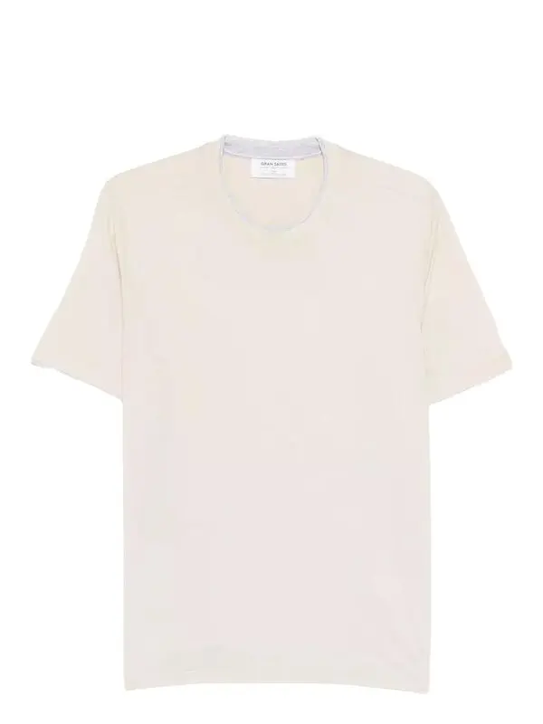 GRAN SASSO Trim-detail T-shirt - Neutrals