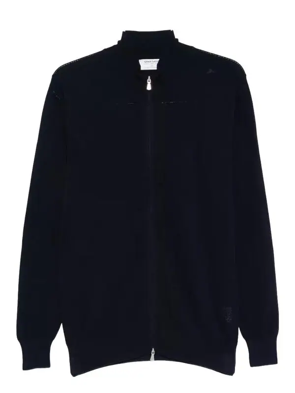 GRAN SASSO Zip-fastening Cardigan - Blue