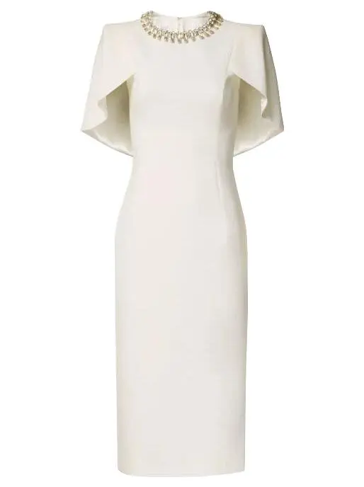 Jenny Packham Thalia Midi Dress - Vanilla