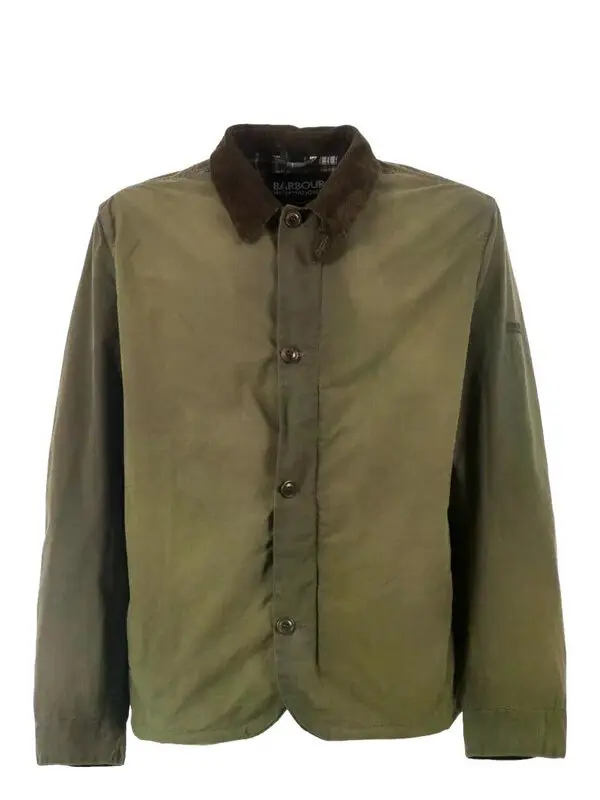 Barbour Jacket With Corduroy Collar - Green