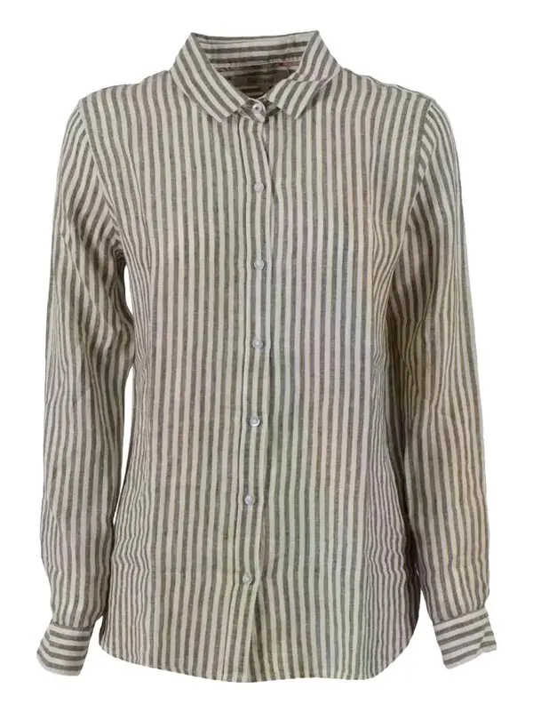 Barbour Striped Shirt - Neutrals