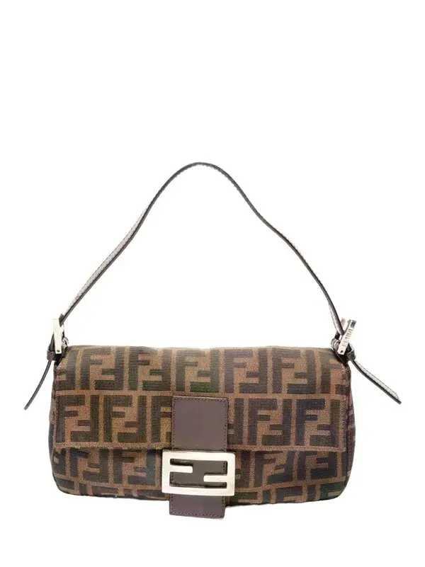 Fendi 1990s Zucca Baguette - Black