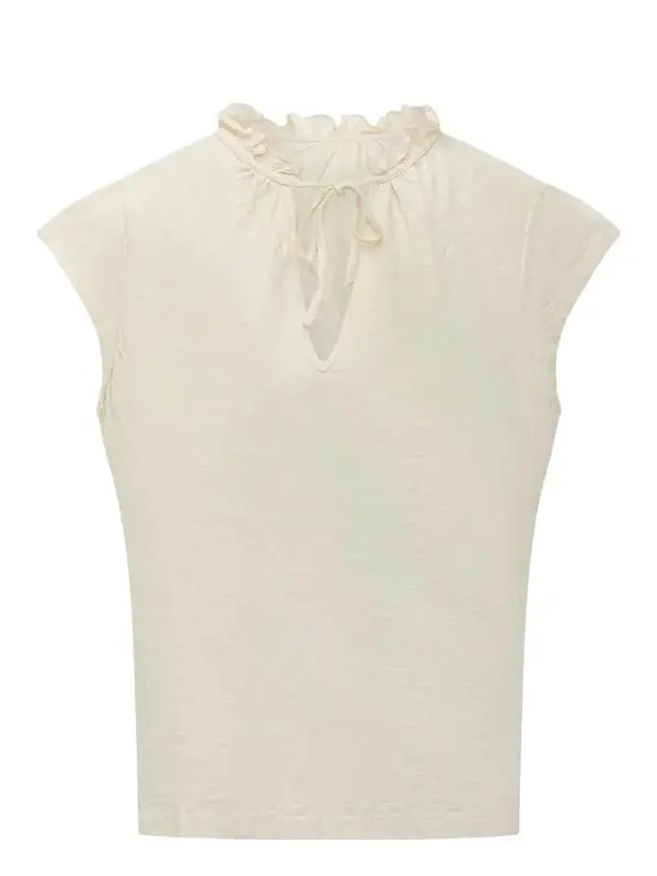 Ba&sh Ruffled Sleeveless Blouse - Neutrals