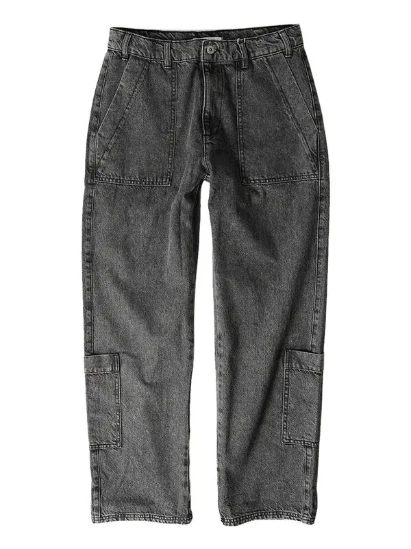 Gimaguas Relaxed-fit Pocket Jeans - Grey
