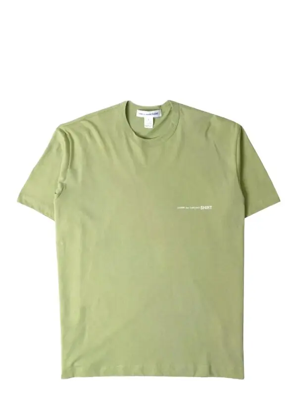 Comme Des Garçons Logo-print Cotton T-shirt - Green