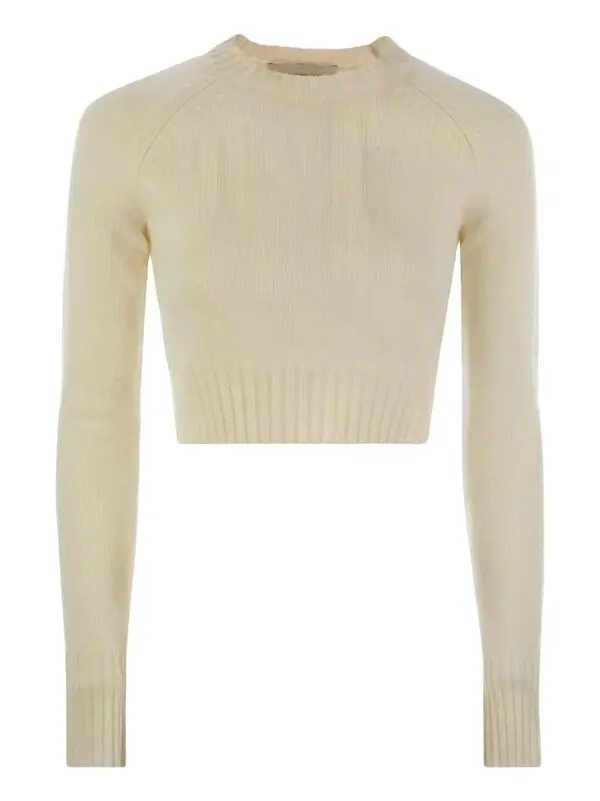 Sportmax Cropped Sweater - Neutrals
