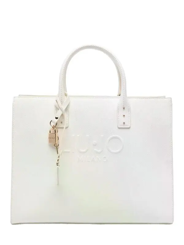 Liu Jo Logo-embossed Padlock Tote - White