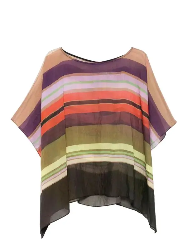 Marina Rinaldi Striped Top - Neutrals