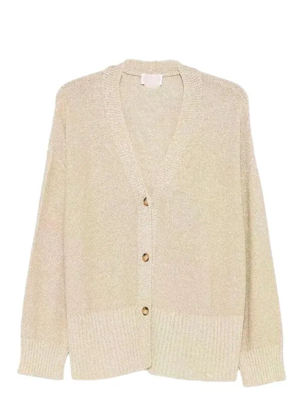 Marina Rinaldi Button Cardigan - Gold
