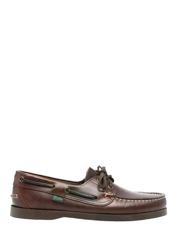 Paraboot Boat Shoes With Lace-up Fastening - Brown
